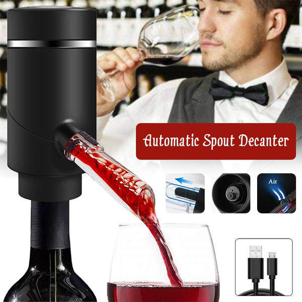Smart Automatic Electric Decanter Portable Red Wine Pourer Aerator ...