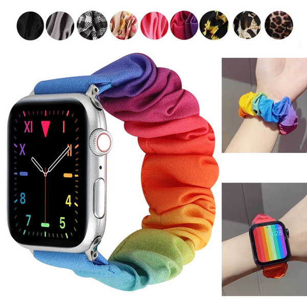Scrunchie Elastic Strap For Smart Watch Ultra 2/Ultra 49mm 9 8 7 45mm ...