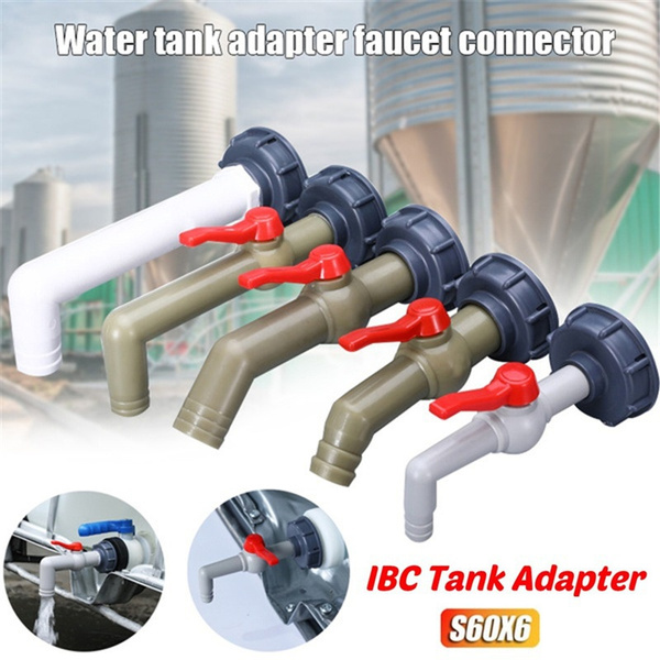 Plastic IBC Tank Adapter Garden Hose Connector Water Tank Extended ...