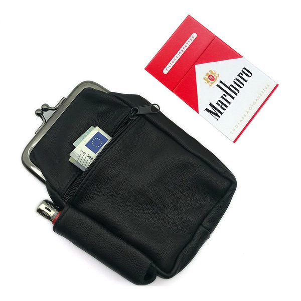 Genuine Leather Sheepskin Cigarette Case Original Women Cigarette Bags ...