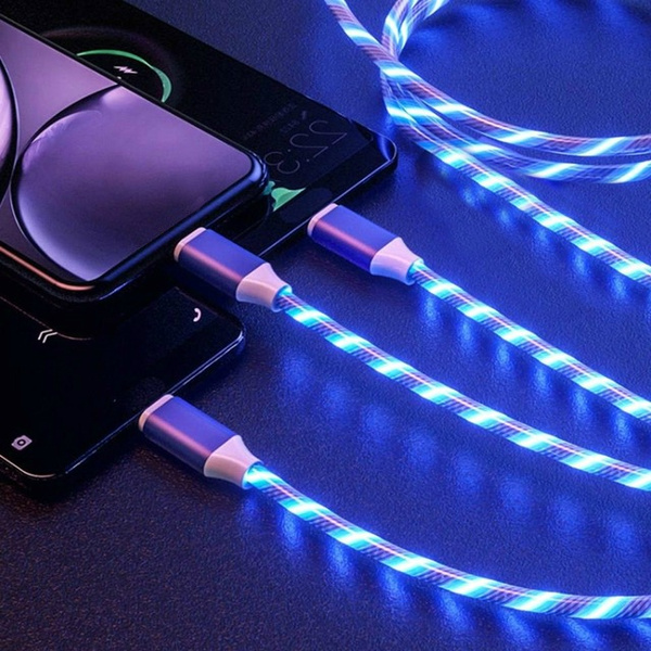 Micro USB Cable Lights up 2.4A Fast Charging Data Cord for Android ...