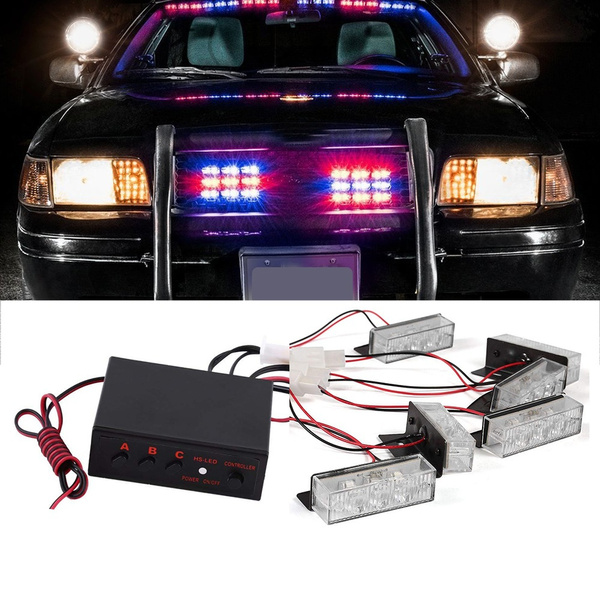 18 LED Car Fog Light Strobe Emergency Warning Flashing light bar for ...