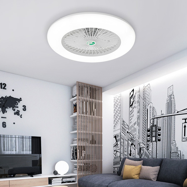 Ceiling Fan with Lighting LED Light Adjustable Wind Speed with Remote ...