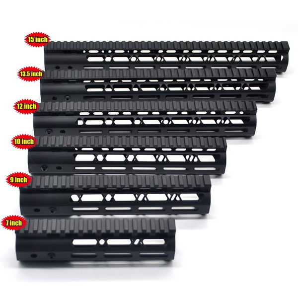 7/9/10/12/13.5/15'' inch M-lok Handguard Rail Free Float Mount System ...