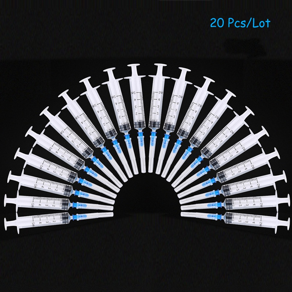 20Pcs/Lot Disposable Medical Syringes with Needle, Child and pet oral ...
