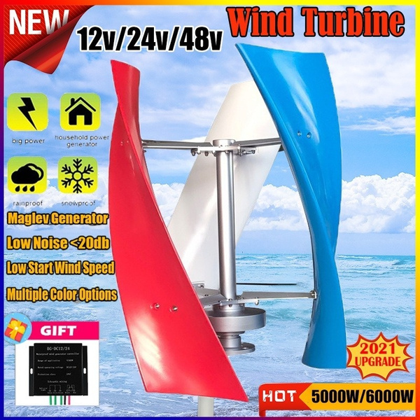 Upgrade Newest Wind Turbine Wind Generator 12V24V/48V 5000W/6000W ...