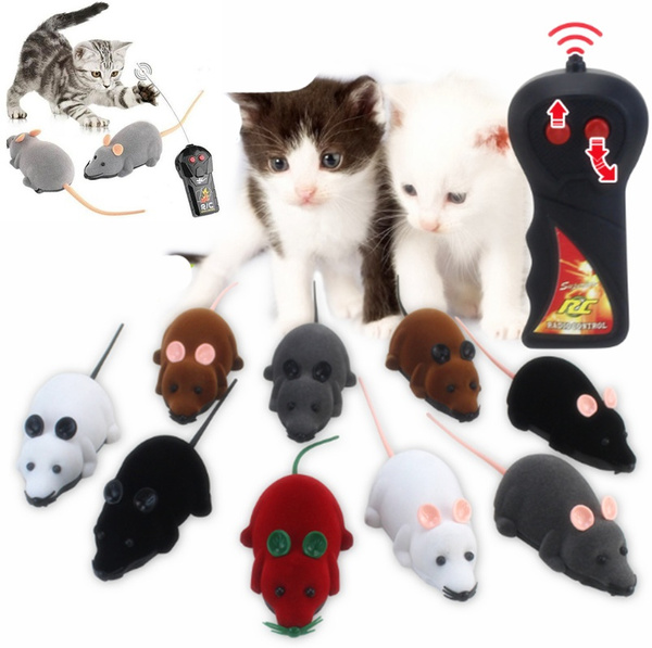 Remote Control Wireless RC Simulation Mouse Electric Spoof Tricky ...