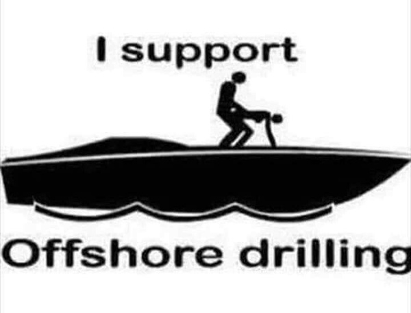 2PCS I Support Offshore Drilling Funny Car Truck Window Vinyl Decal ...