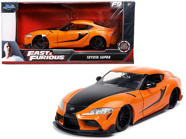 Toyota Supra Orange with Black Stripes "Fast & Furious 9 F9" (2021 ...