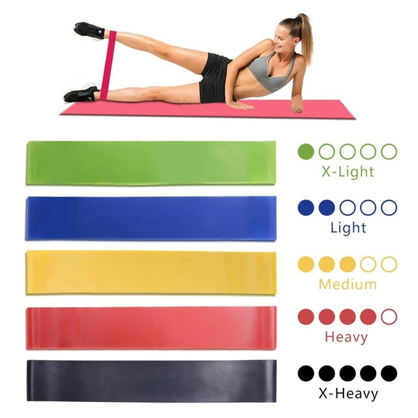Yoga Resistance Rubber Bands Indoor Outdoor Fitness Equipment 0.35mm-1 ...