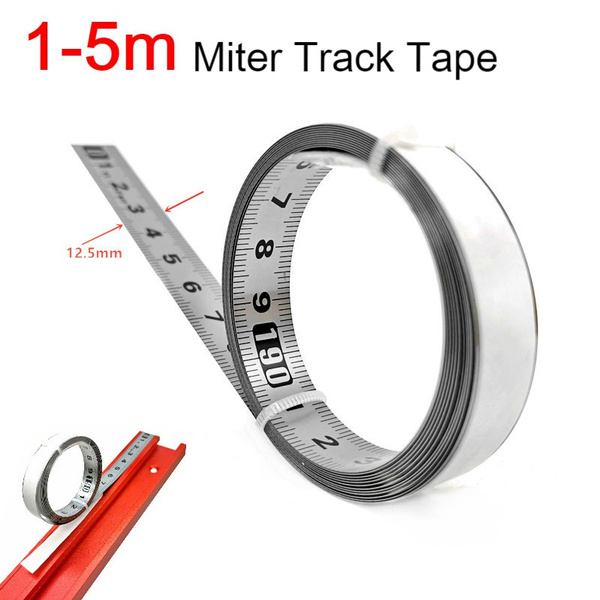1-5m Stainless Steel Miter Track Tape Measure Self Adhesive Metric ...