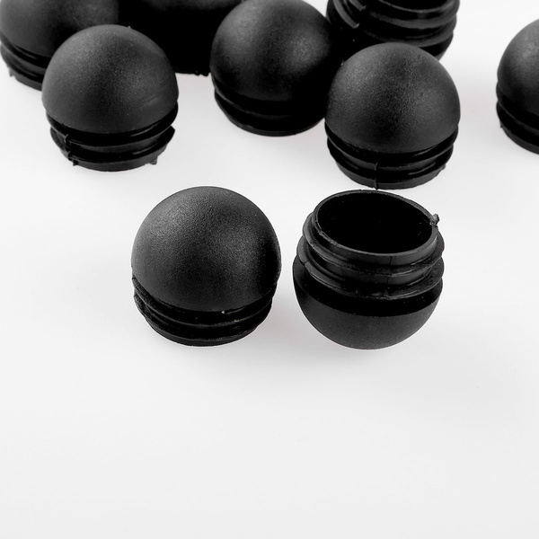 12Pcs Black Round Plugs Glide Insert End Caps for Chair Table Stool Leg ...