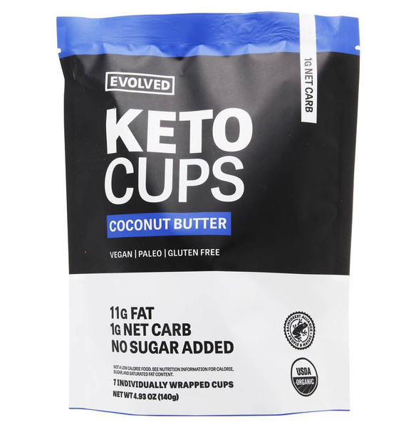 Evolved - Chocolate Keto Cups Coconut Butter - 7 Cup(s) | Wish