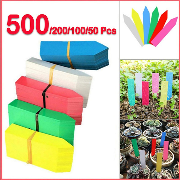500/200/100/50 Pcs Reusable PVC Plants Hang Tag Labels Tree Fruits ...