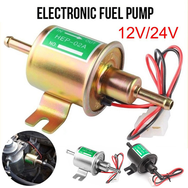 12/24V Car Modified Electronic Fuel Pump Universal Gasoline Engine ...
