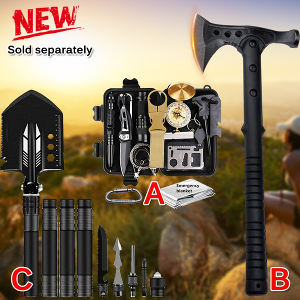 Outdoor Survival Gear Tool,Outdoor Camping Axe,Camping Folding shovel ...