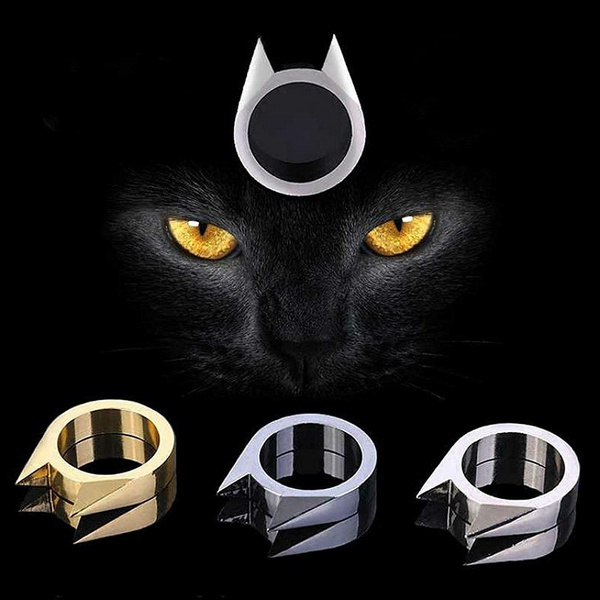 NEW 3 Color Cat Ear ring Brass Knuckles Tactical Survival Multi ...