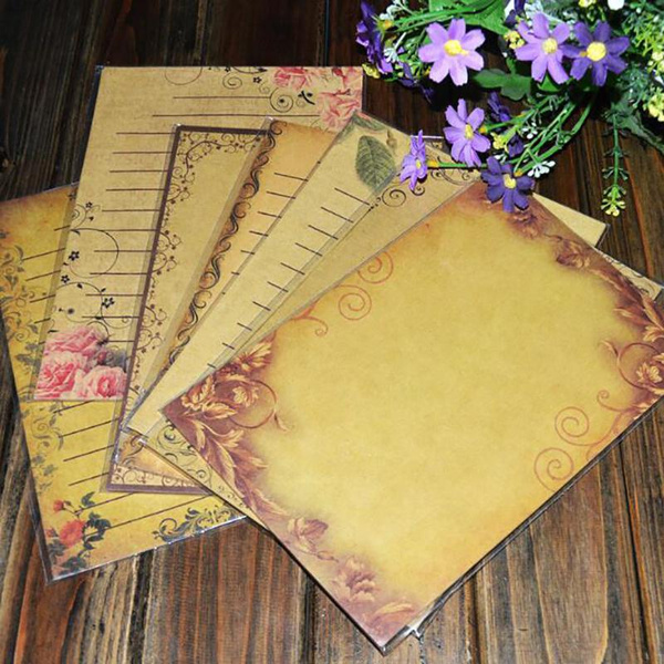 Party Vintage Lotus Letter Paper Set Stationery School Office Writing ...
