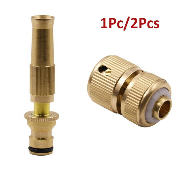 1Pc/2Pcs Heavy Duty Brass Twist Hose Nozzle,Adjustable Garden Nozzle ...