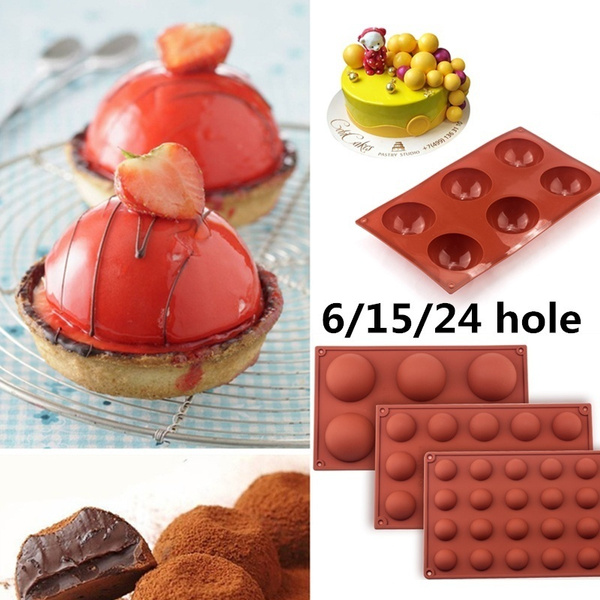 Ball Sphere Silicone Mold For Cake Pastry Baking Chocolate Candy ...
