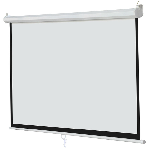 100 Inch 16:9 Manual Pull Down Projector Projection Screen Home Theater ...