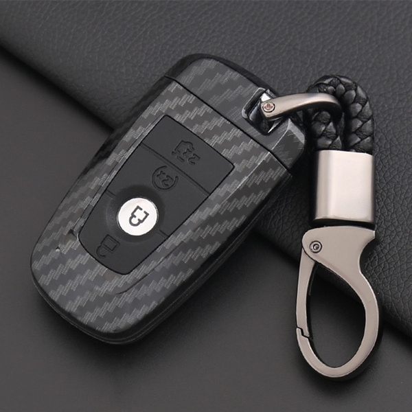 Carbon Fiber Shell Car Remote Key Cover Case for Ford Fusion Mondeo ...