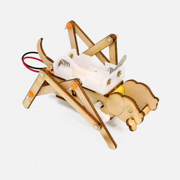 DIY Electronic Crawling Mechanical Dog Puzzle Children Kids Assemble ...