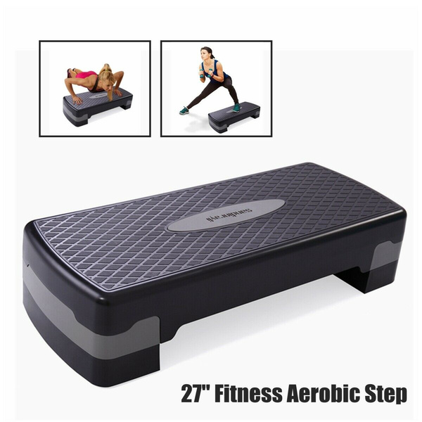 27inch Fitness Aerobic Step Exercise Stepper W/Risers,2Layer | Wish