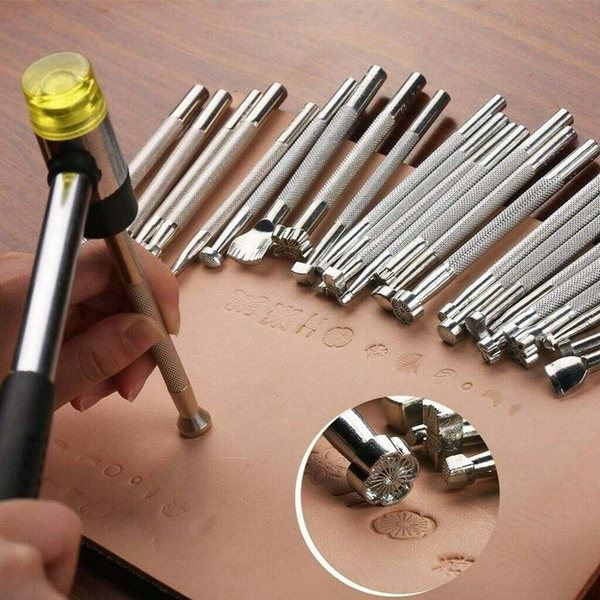 Anti-rust 20PCS Metal Stamping Punch Tool For Leather Carving Stamp ...