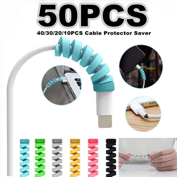 50/40/30/20/10Pcs New USB Cable Protector Saver Earphone Cord ...