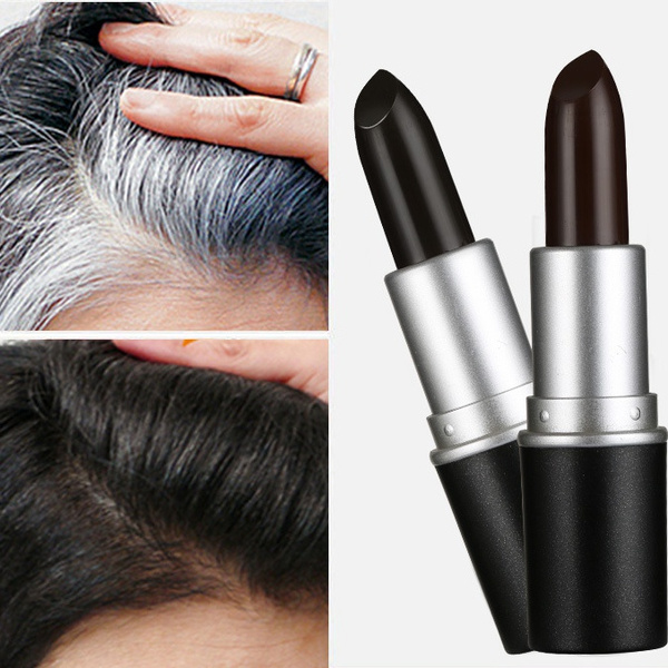 Korea Squid Ink PURE PLANT Dye Hair Stick Disposable Dye Hair Pen 2 ...
