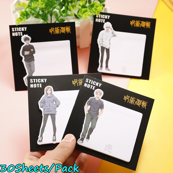 Anime Jujutsu Kaisen Gojo Satoru Student Notebook Sticky Notes Escolar ...