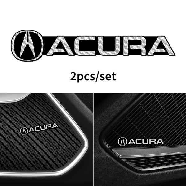 3D Aluminum Door Audio Video Speaker Car Logo Stickers For Acura RDX ...