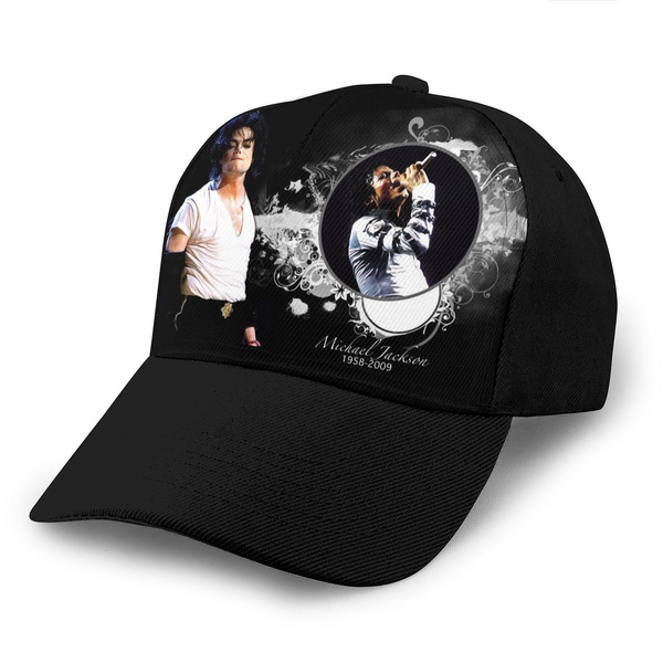 mxnasa Michael Jackson Cap Custom New Pattern Brim Printing Baseball ...