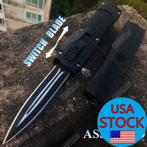 The New Military OTF Spring Assisted Open Knife Tactical Rescue Pocket ...