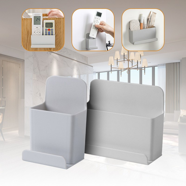 Remote control wall hanging box wall-mounted storage box mobile phone ...