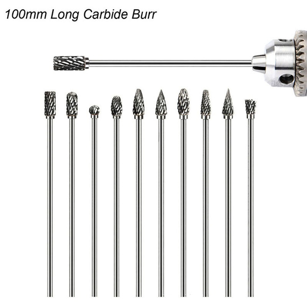 Extra Long 100mm Rotary Rasp File Carving Grinder Abrasive Tools ...