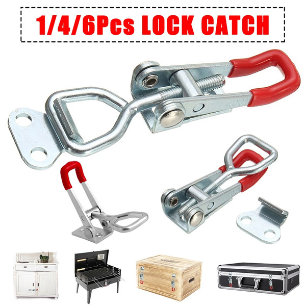 1/4/6 pcs Adjustable Toolbox Case Metal Toggle Latch Catch Clasp Quick ...