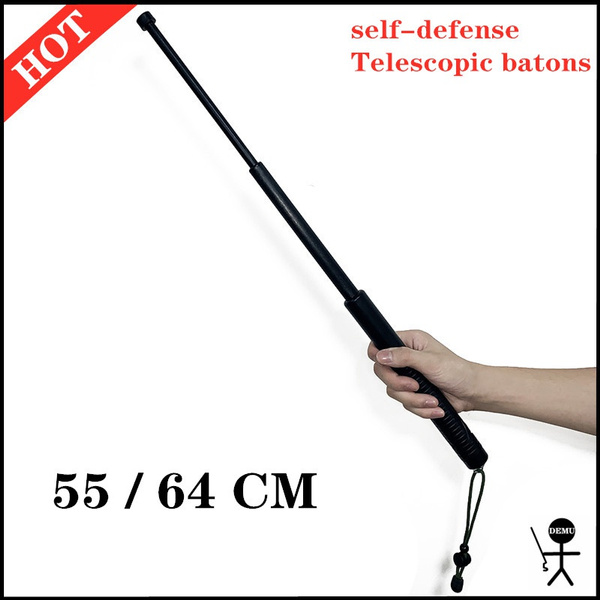 Self-defense Retractable Stick Plastic&Alloy Steel Three Section ...
