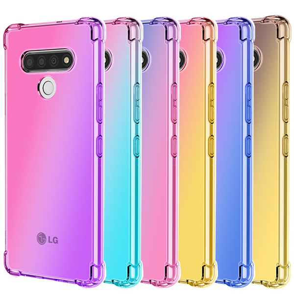 For LG Stylo 6 Case,Luxury Shockproof Gradient Silicone Soft TPU Case ...