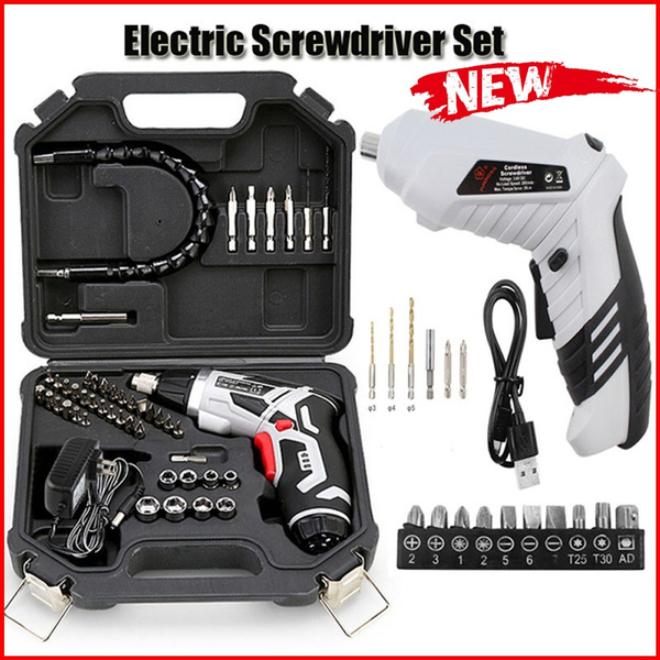 New upgrade 3.6VMulti-functional Electric Screwdriver Household ...