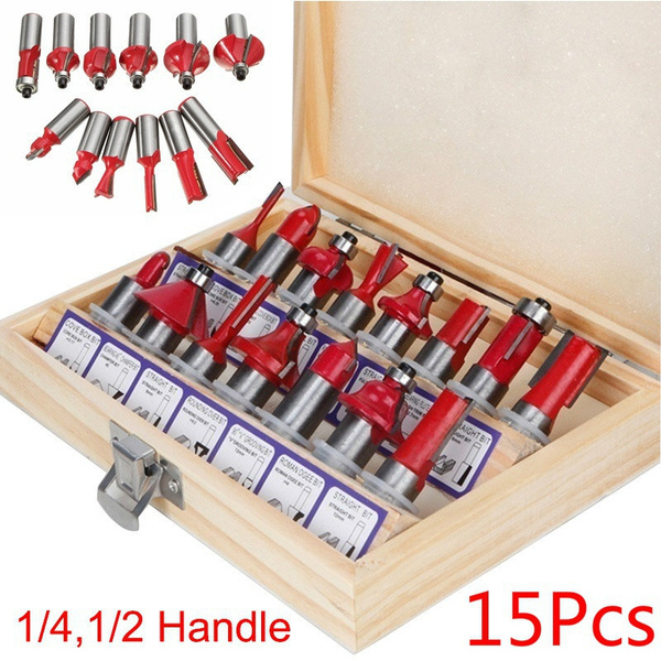 Multiple Size Router Bit Set Shank Tungsten Carbide Milling Cutter ...