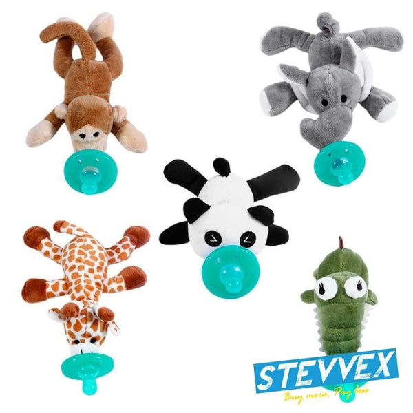 Newborn Baby Plush Toy Pacifier Soother Cute for Baby Cartoon Nipple ...