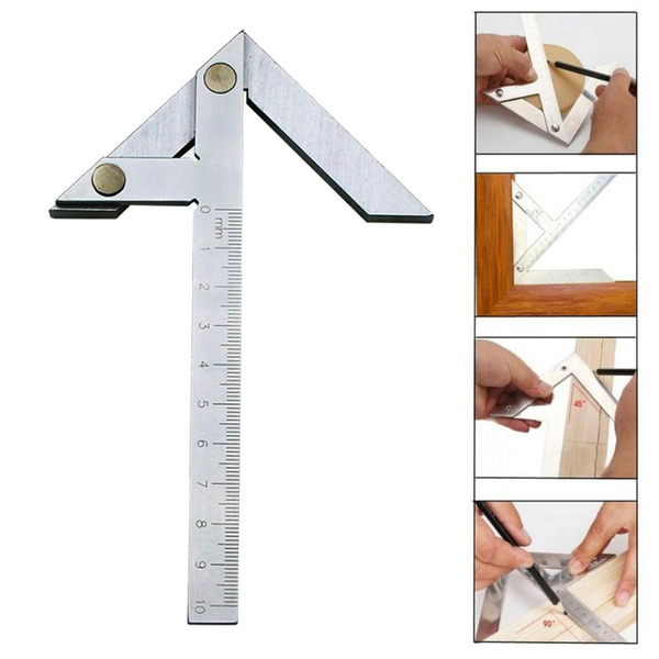 Centering Square Gauging Protractor Angle Ruler Center Gauge Round Bar ...