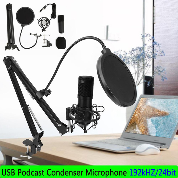 USB Microphone Kit 92KHZ / 24BIT Plug Play Computer Musical Instrument ...