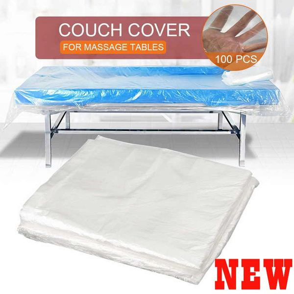100pcs Disposable Plastic Beauty Bed Massage Spa Treatment Table Couch ...