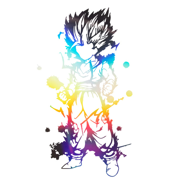 2PCS Set 17cm Gohan Moon Funny Vinyl Decal Sticker Car Bumper Sticker ...