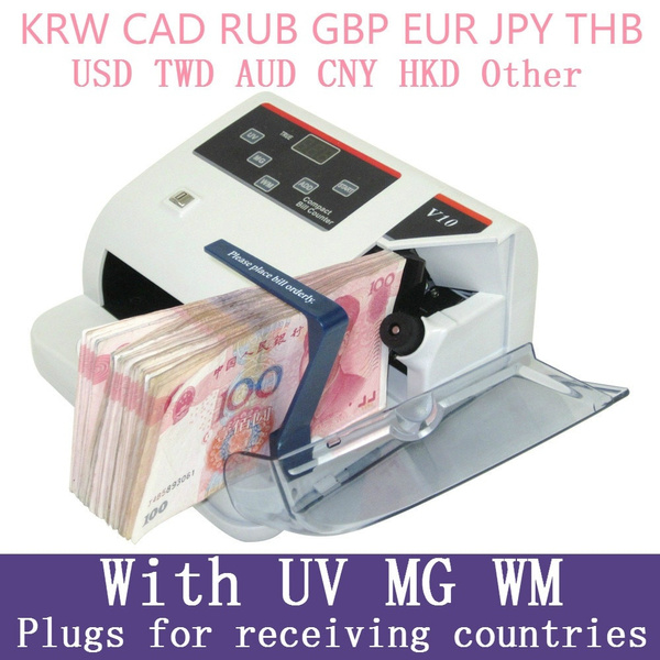 Mini Money Detector With UV MG WM Bill Counter for Most Currency Note ...