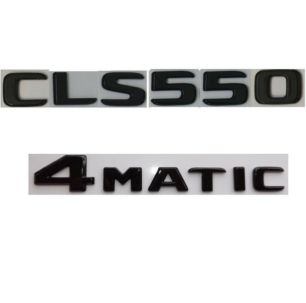 Gloss Black Trunk Flat CLS 550 4MATIC Emblem Emblems CLS550 | Wish