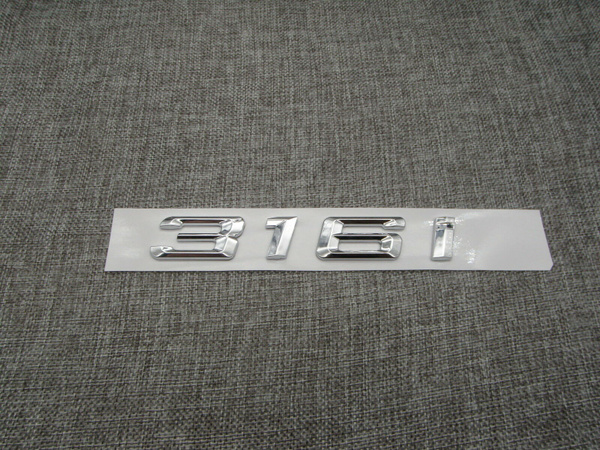 Chrome NUMBER LETTERS Trunk Badge Emblem Sticker for 3 Series 316i ...